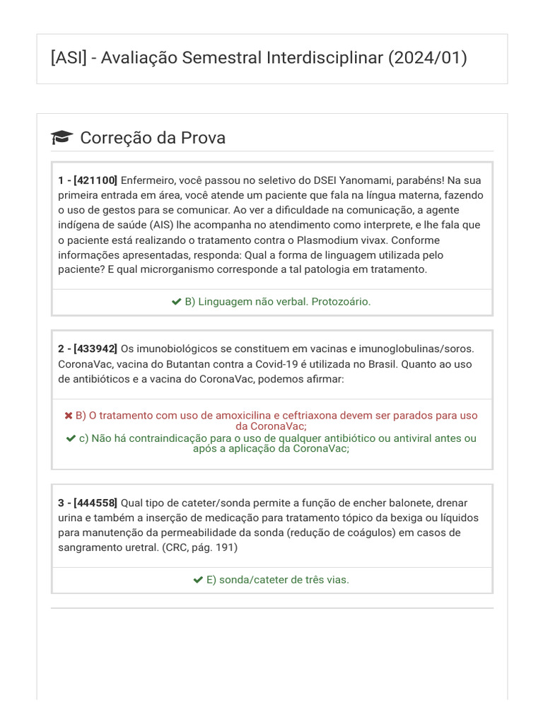 ASI Prova Corrigida | PDF