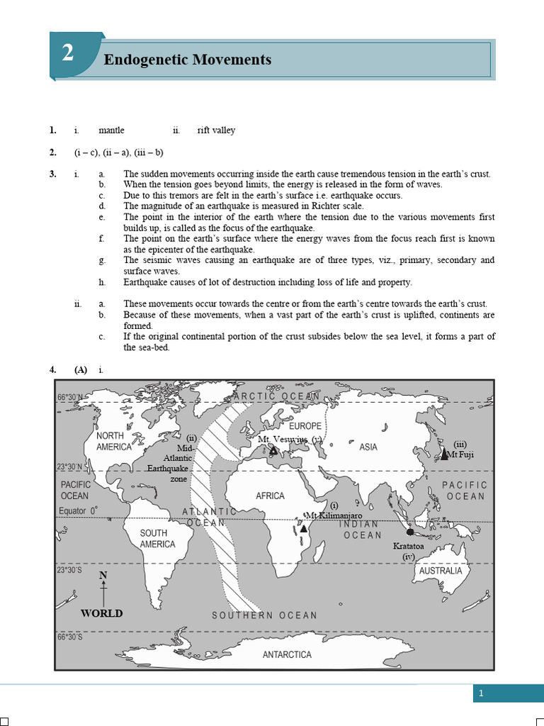 02 Endogenetic Movements - 660a5b4566ac4 | PDF | Volcano | Earthquakes