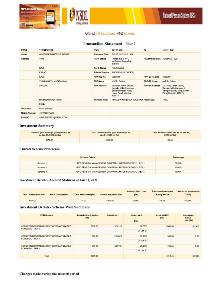 Statement Jan 2021 | PDF