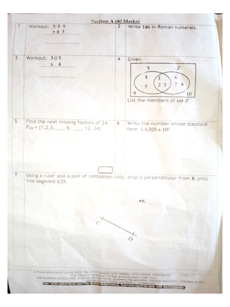 Prime Pre-Mock MTC | PDF