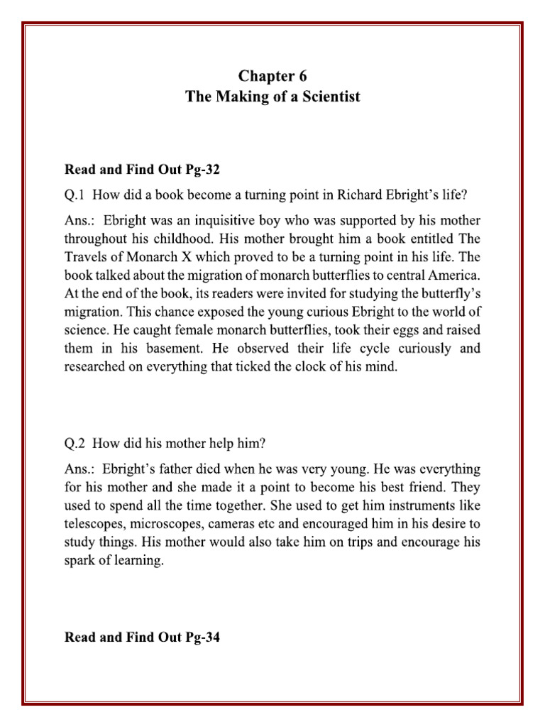 EXERCISE - The Making of A Scientist | PDF