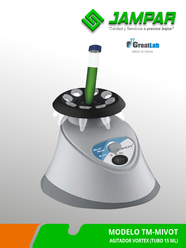 01 SAP 185040013 AGITADOR VORTEX MODELO TM-MIVOT (TUBO 15 ML) - Compressed | PDF