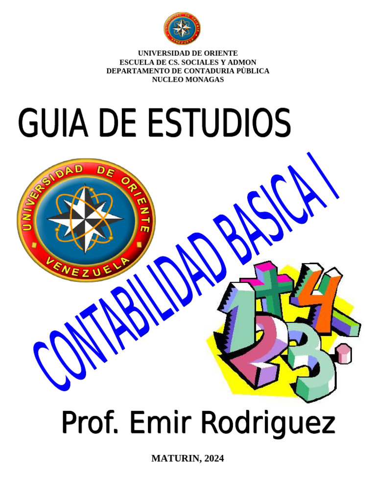 Guia de Estudio Contabilidad Basica I | PDF | Bancos | Negocios