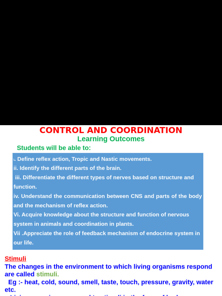 Control and Coordination | PDF