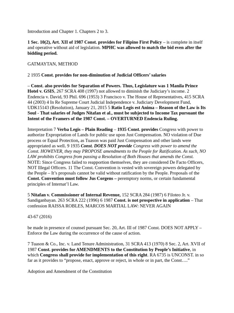 Consti Reading | PDF