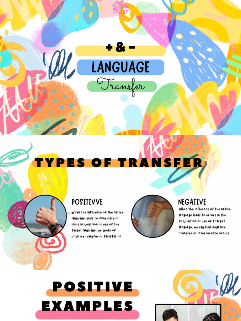 Language Transfer Examples. | PDF