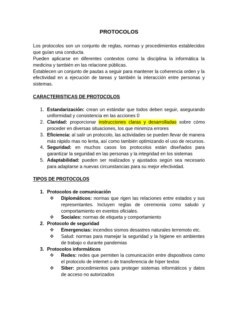 PROTOCOLOS | PDF