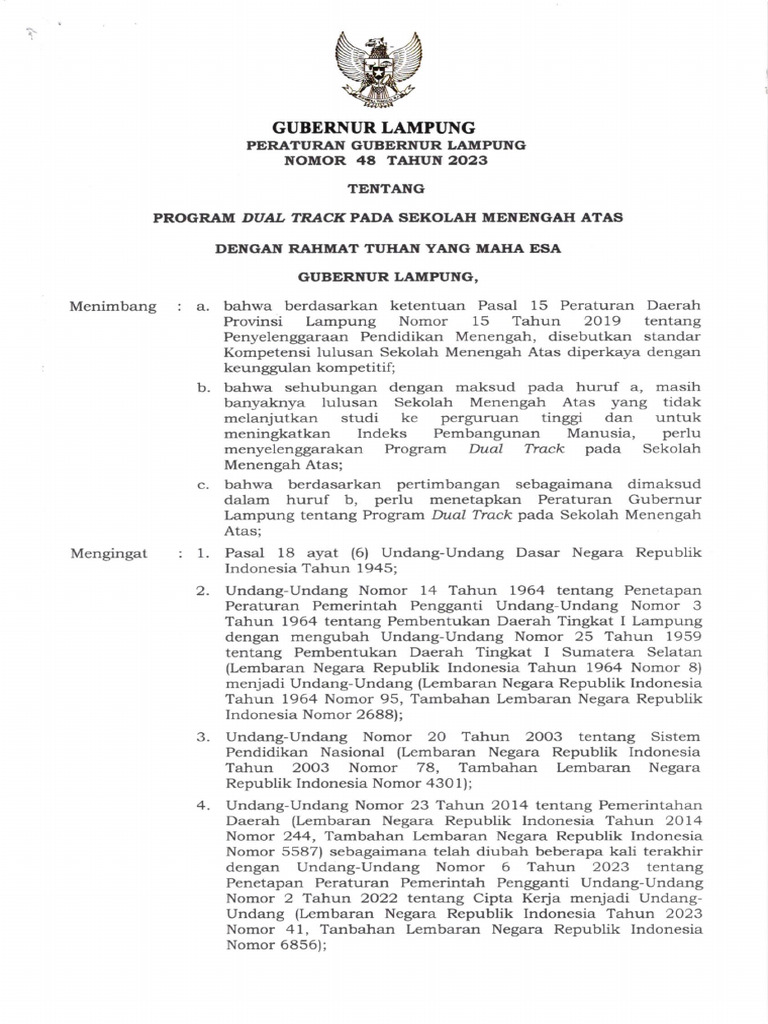 Program Dual Track Pada Sekolah Menengah Atas | PDF