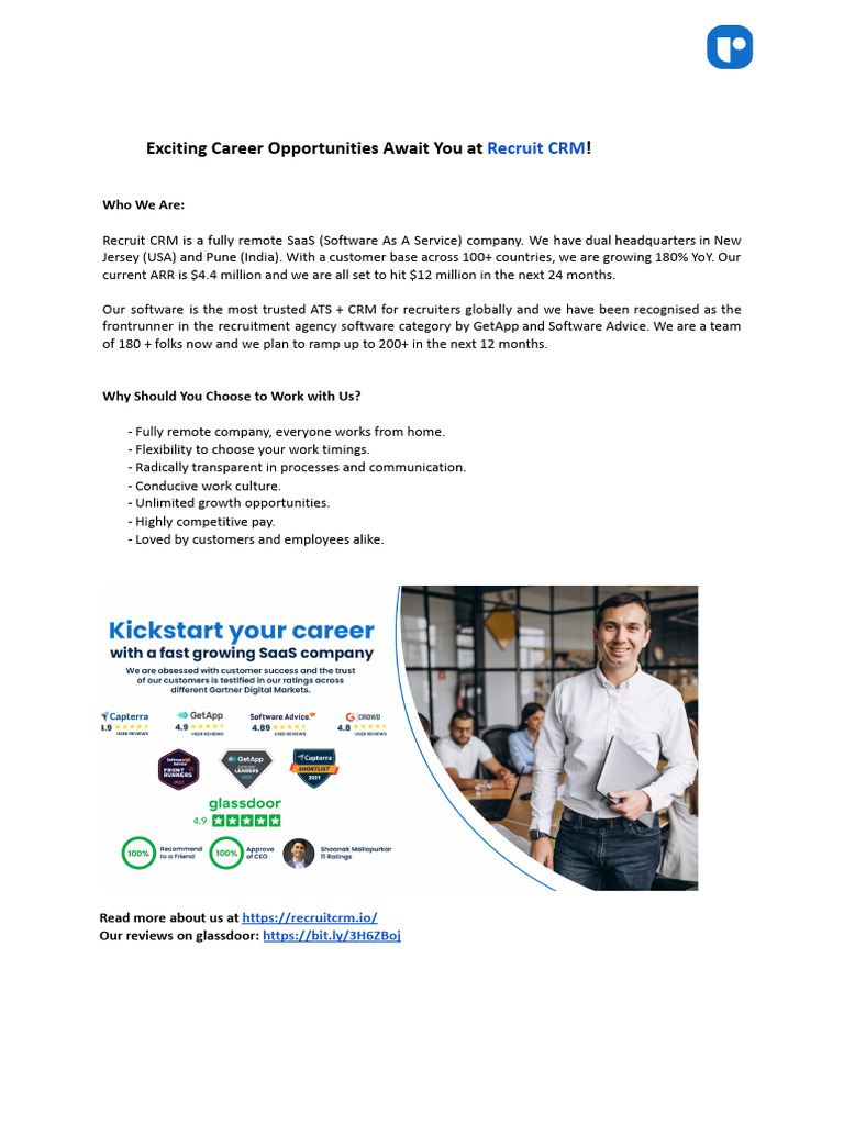 RecruitCRM - Trainee Software Engineer 2024 | PDF | Customer ...