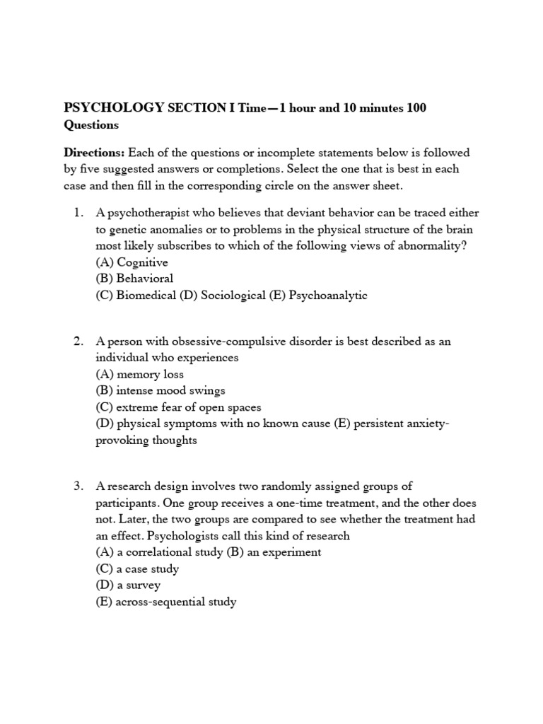 Practice AP Exam | PDF