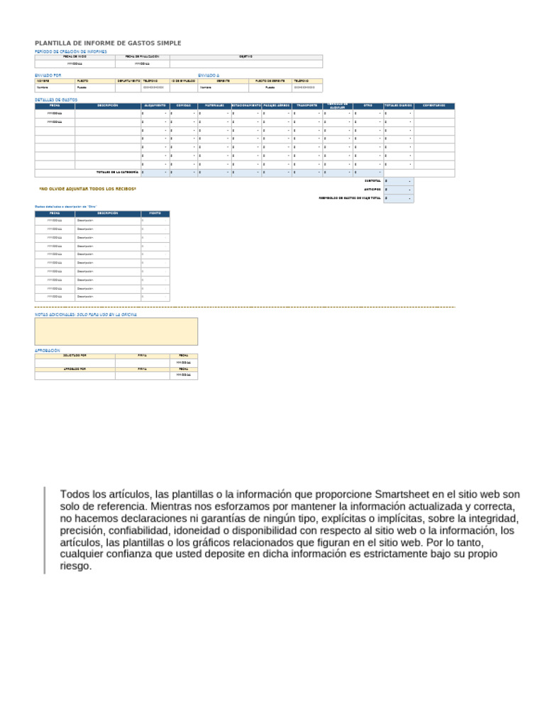 IC Simple Expense Report 11656 ES | PDF