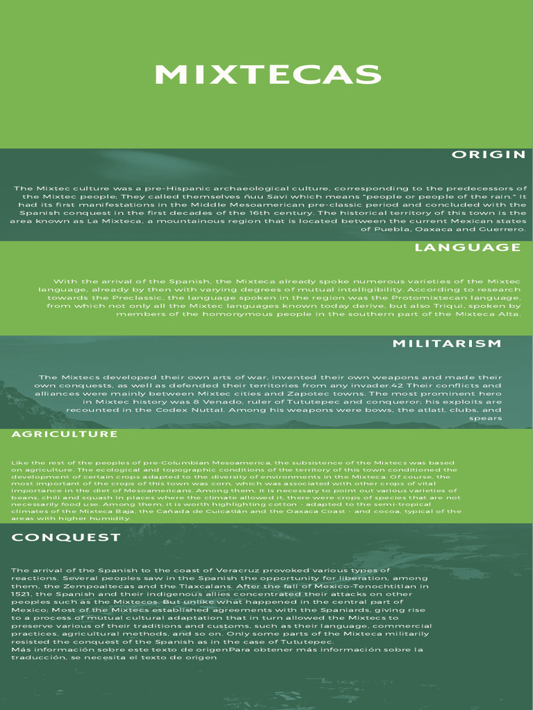 Infografia Mixtecas | PDF