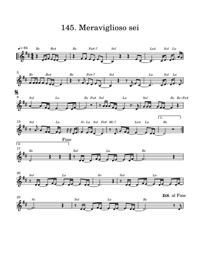 Meraviglioso Sei | PDF