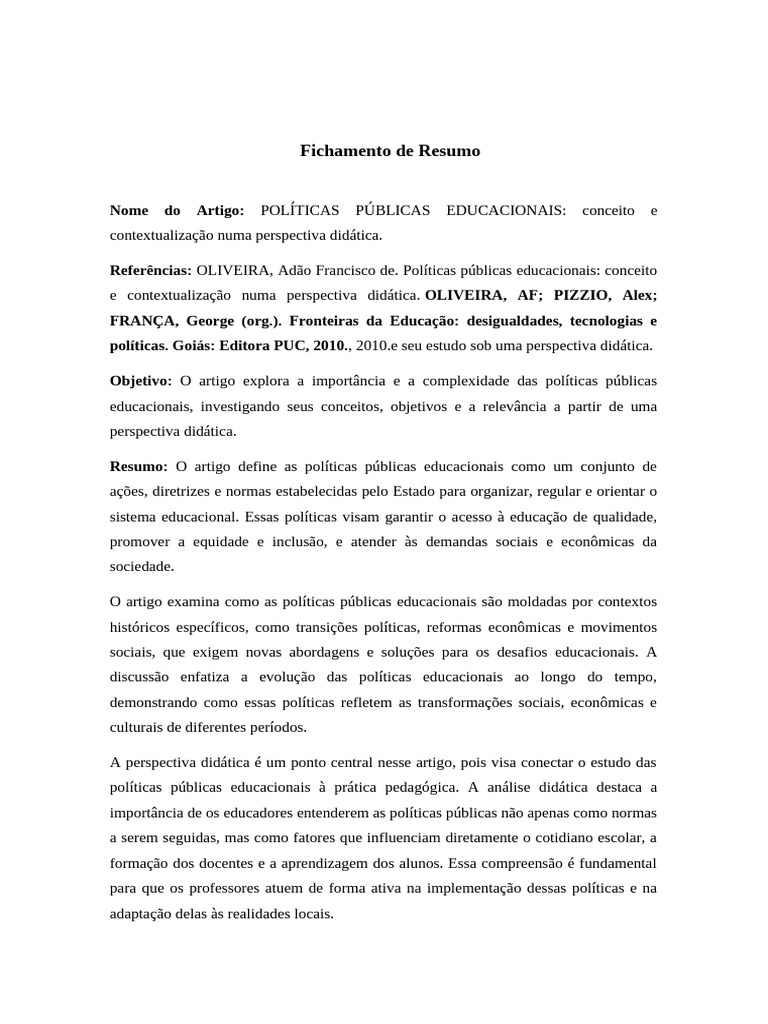 Fichamento 2 | PDF