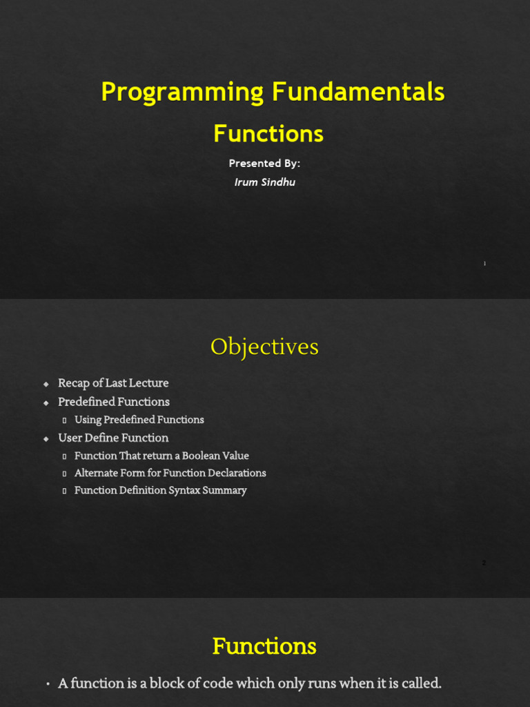 Functions in Java | PDF