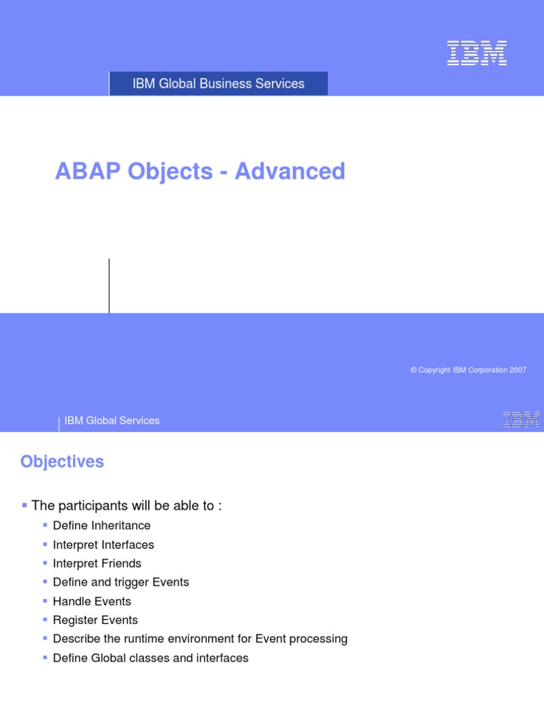 Chapter 02 Abap Objects Advanced Pdf Class Computer Programming Method Computer 4174