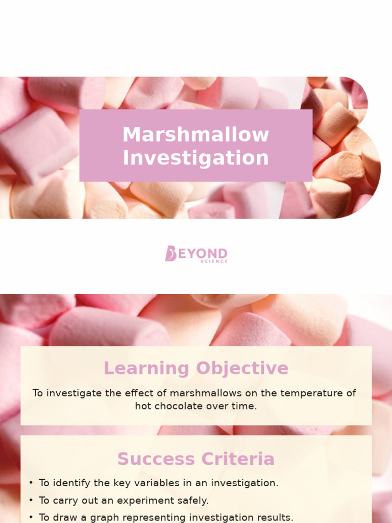 Marshmallow Investigation PowerPoint | PDF
