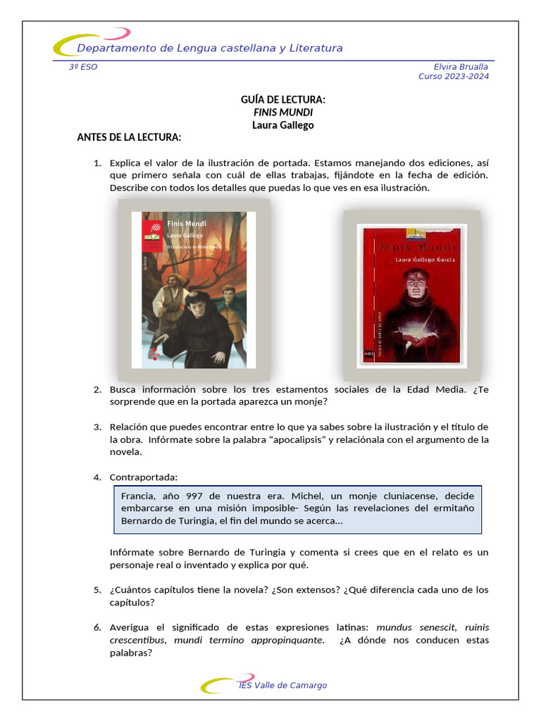 Guía - Finis Mundi - LGallego - Def | PDF