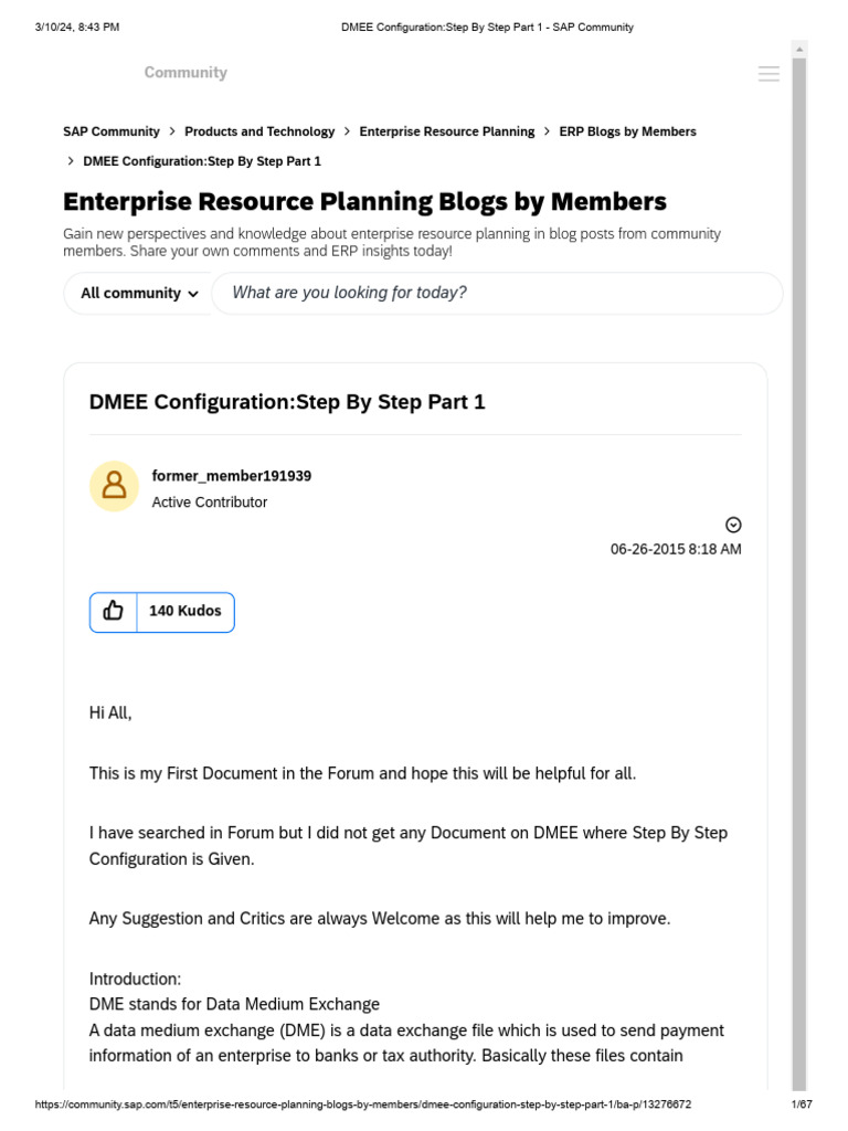 DMEE Configuration - Step by Step Details | PDF | Enterprise Resource Planning | Computers