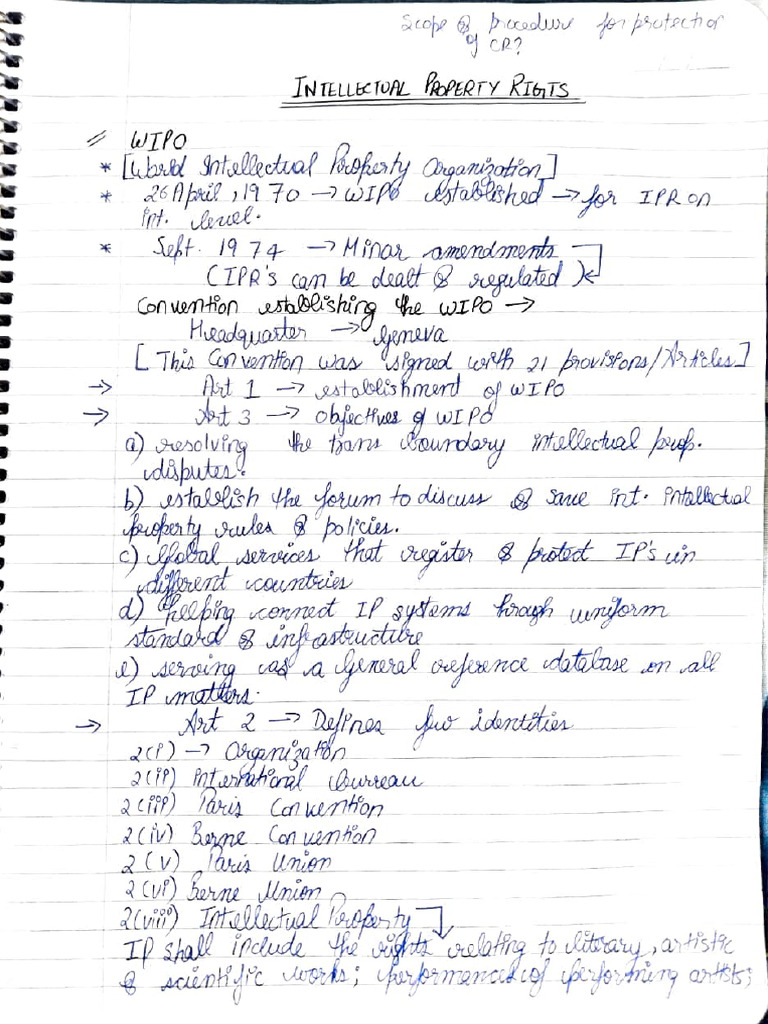 IPR Notes | PDF