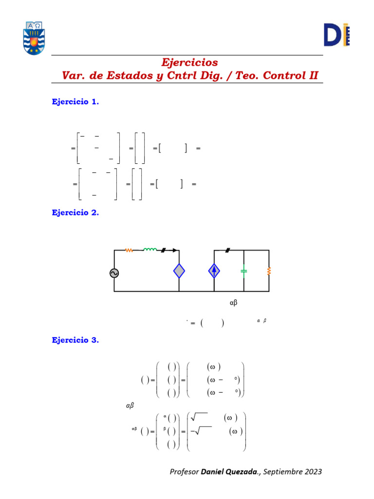 Ejercicios Teo Control II | PDF