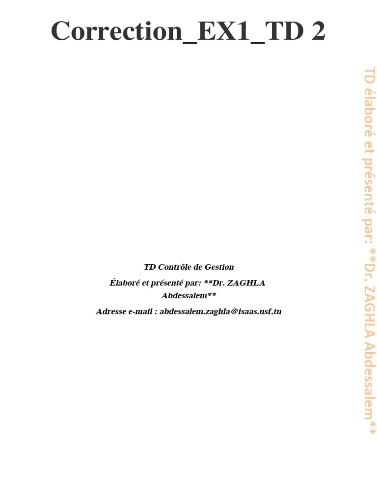 CORR - EX1 - TD - 2 Final - FILG - PDF Imp | PDF