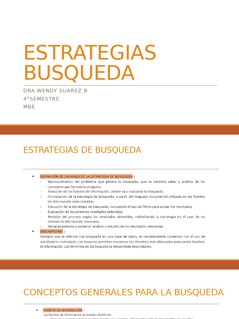 Estrategias Busqueda | PDF