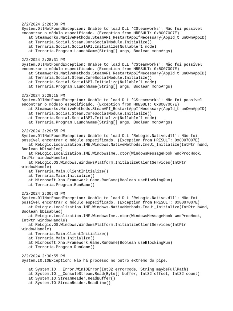 Client Crashlog | PDF