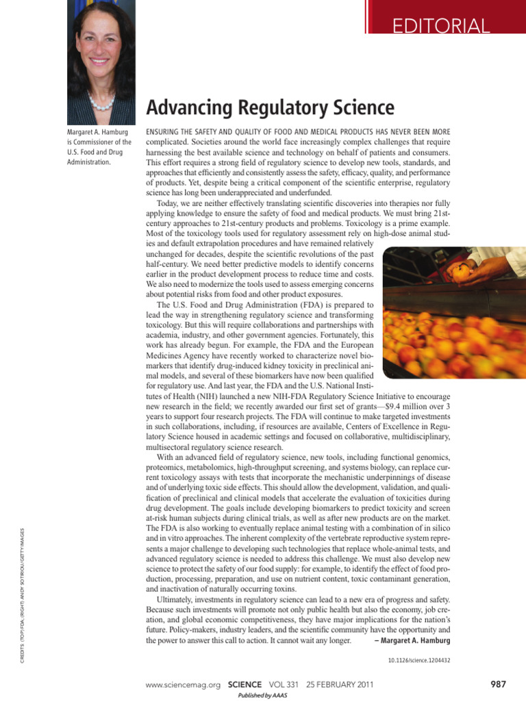 Advancing Regulatory Science | PDF