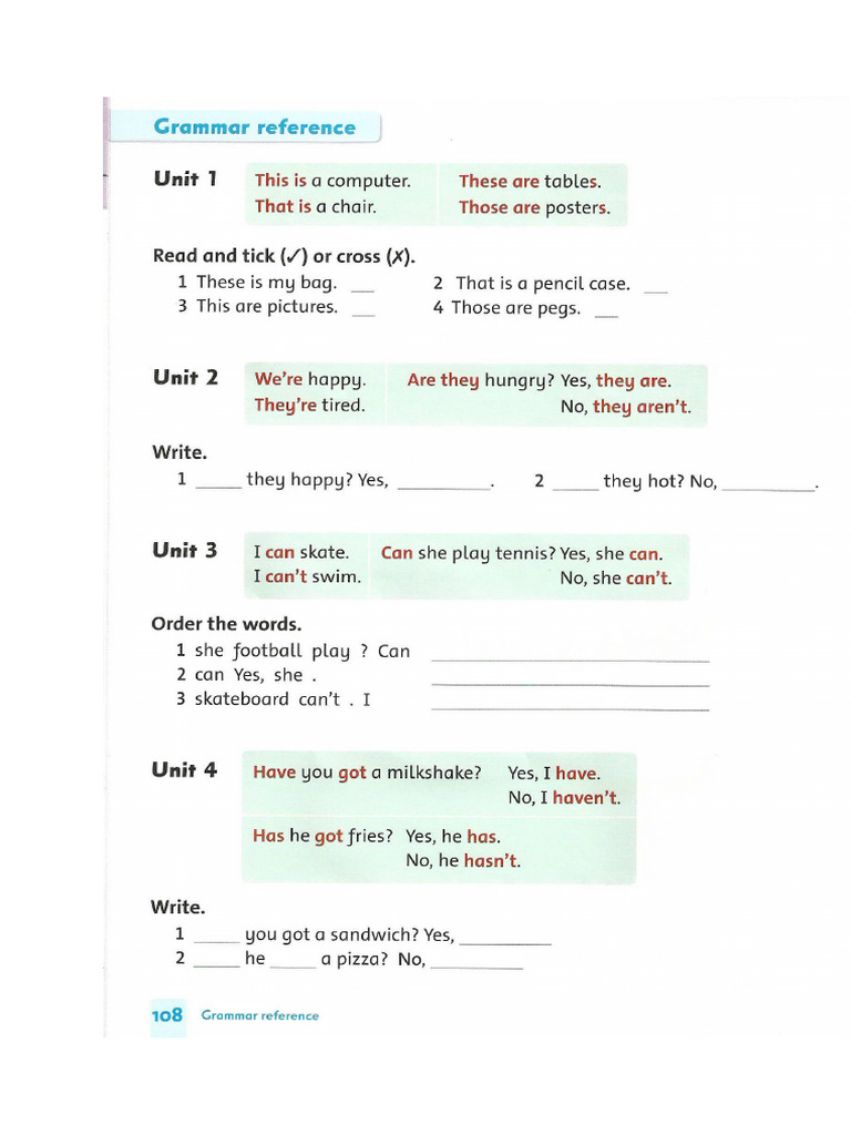 Grammar Reference Tests | PDF