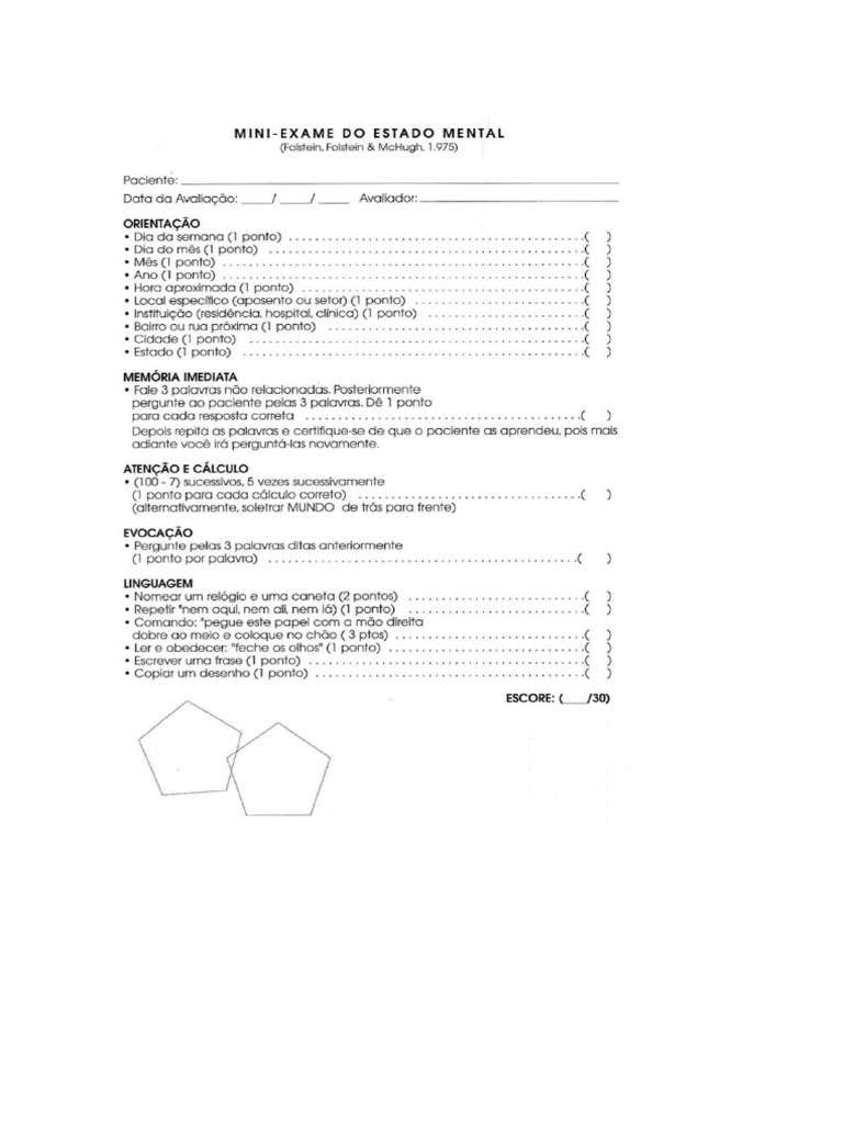 Mini Mental | PDF