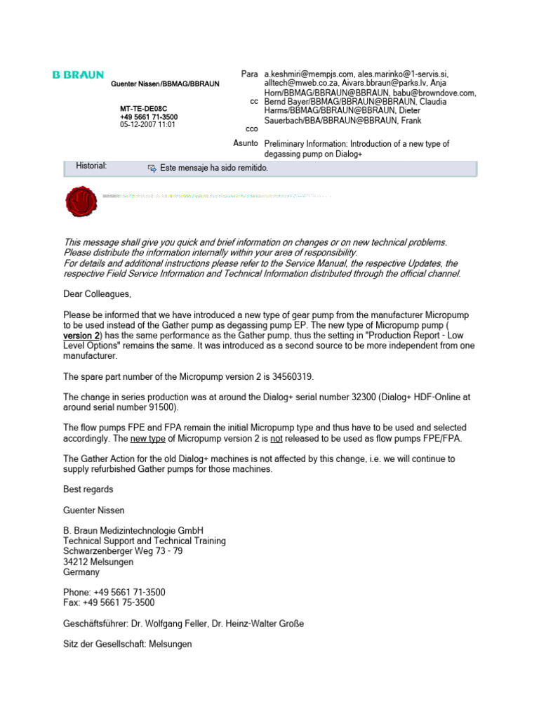 Preliminary Information - Introduction of A New Type of Degassing Pump ...