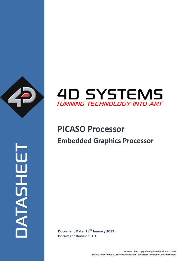 PICASO-Processor-Datasheet-REV1.1 | PDF