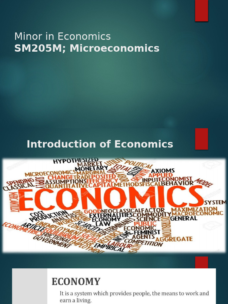 1 - Introduction To Economics | PDF