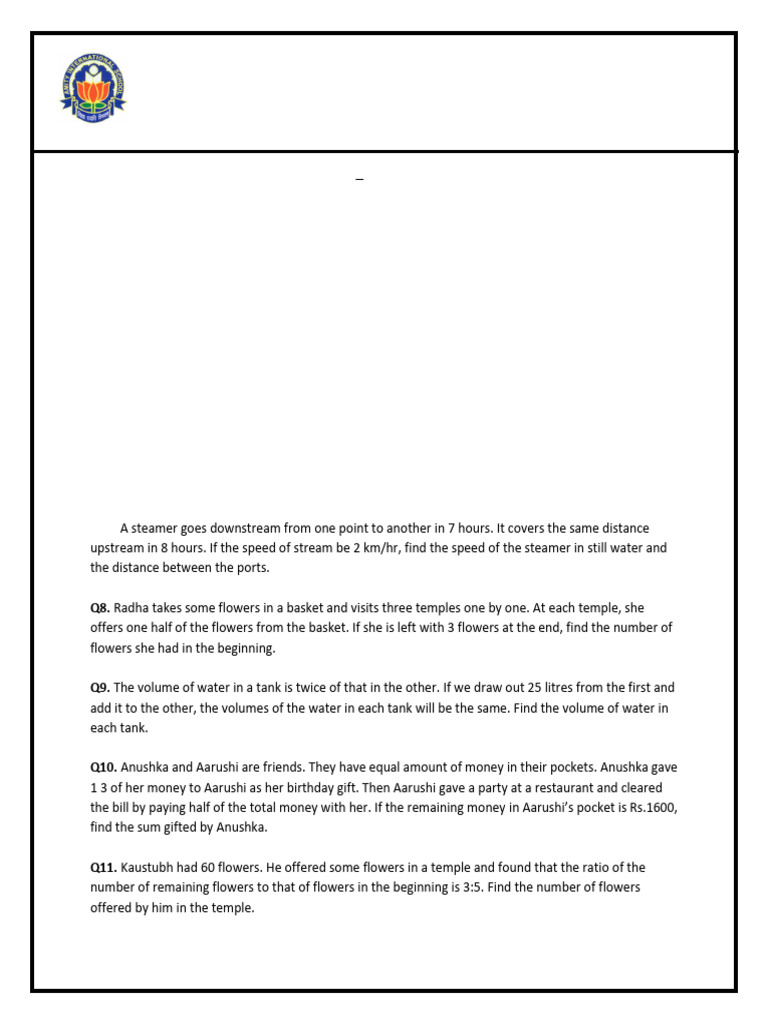 Ch-2 Linear Equations | PDF