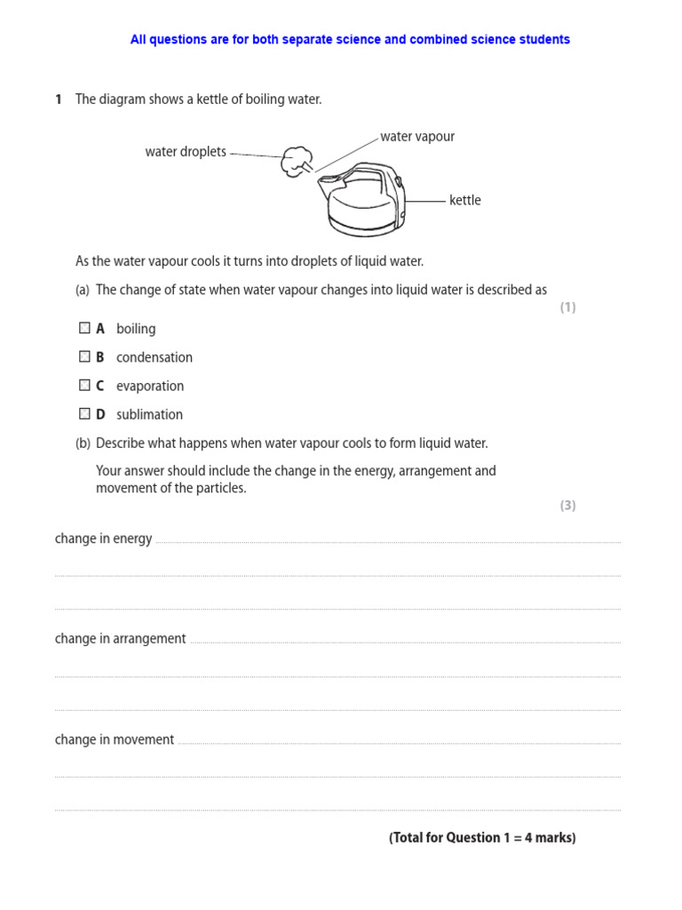 States of Matter QP | PDF