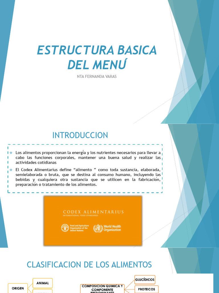 Estructura Basica Del Menú | PDF