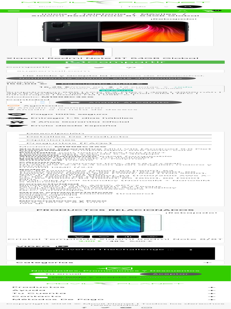 Xiaomi Redmi Note 8T 64GB (Global) M1908C3XG | PDF