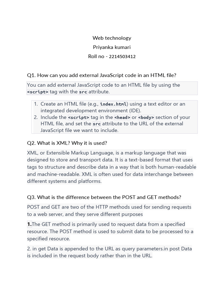 Web Technology | PDF