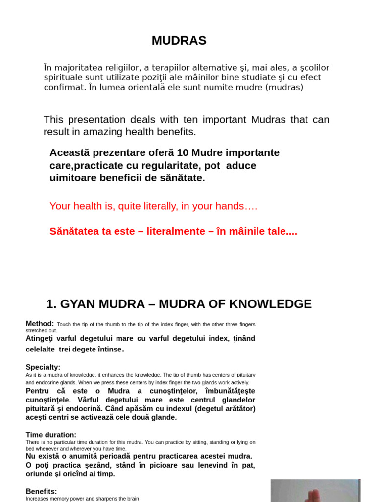 MUDRAS | PDF