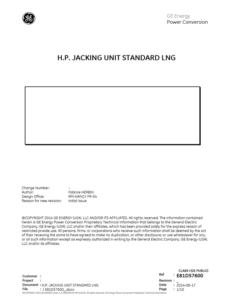E81D57600_HP_Jacking Unit | PDF