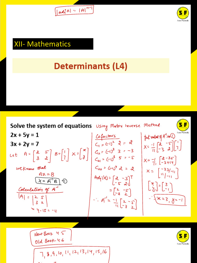 Determinants Lec-4 | PDF