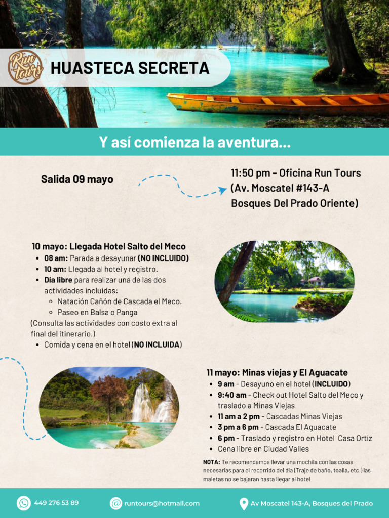 Itinerario Huasteca Secreta | PDF