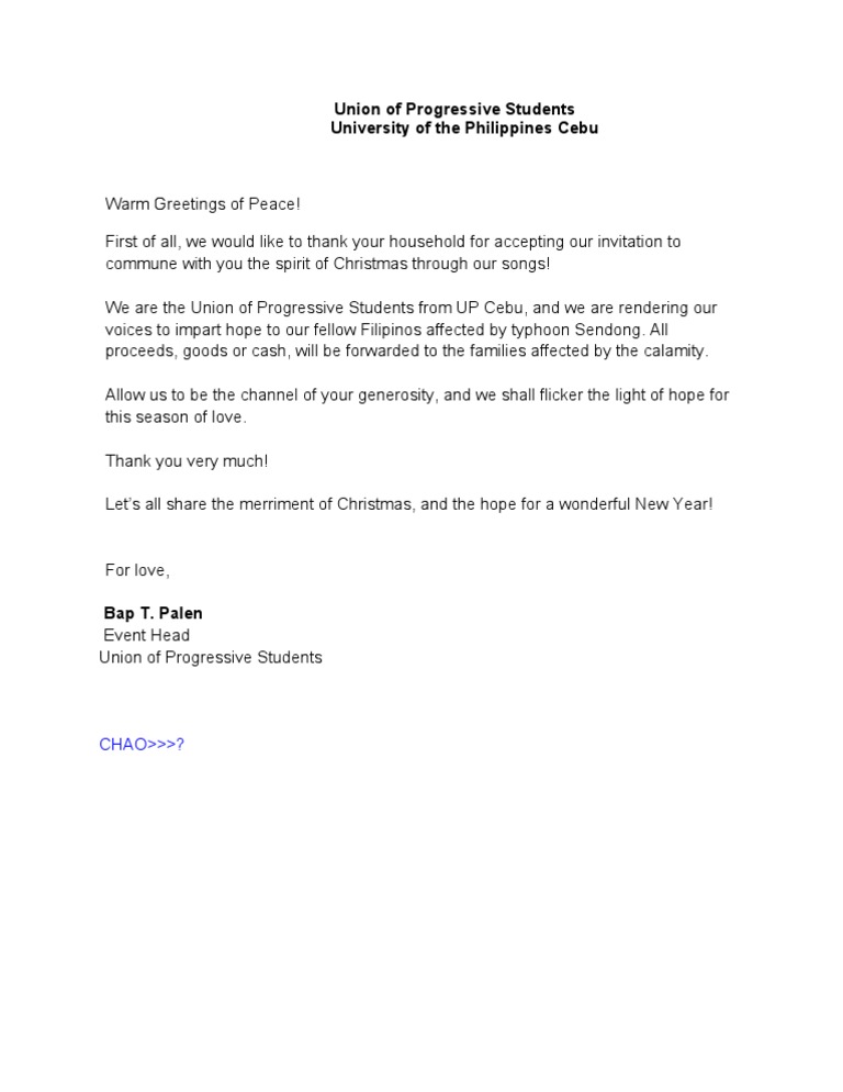 Caroling Letter 2011 | PDF