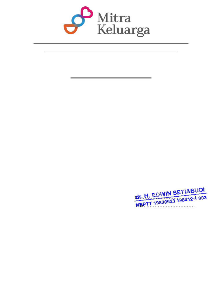 Surat Keterangan Sakit RS Mitra Keluarga | PDF