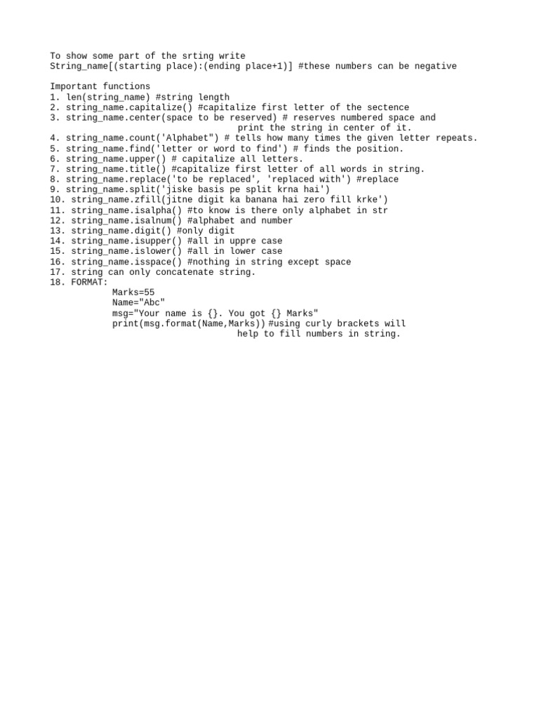 2. String and function | PDF