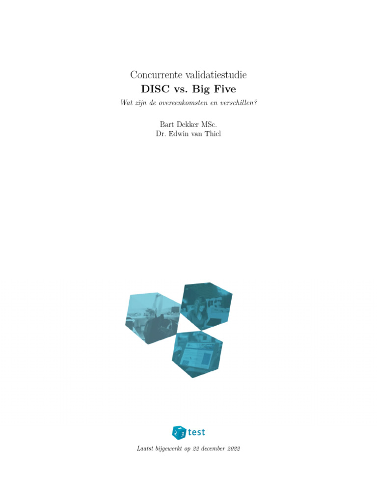 Disc Vs Big Five 123test NL | PDF