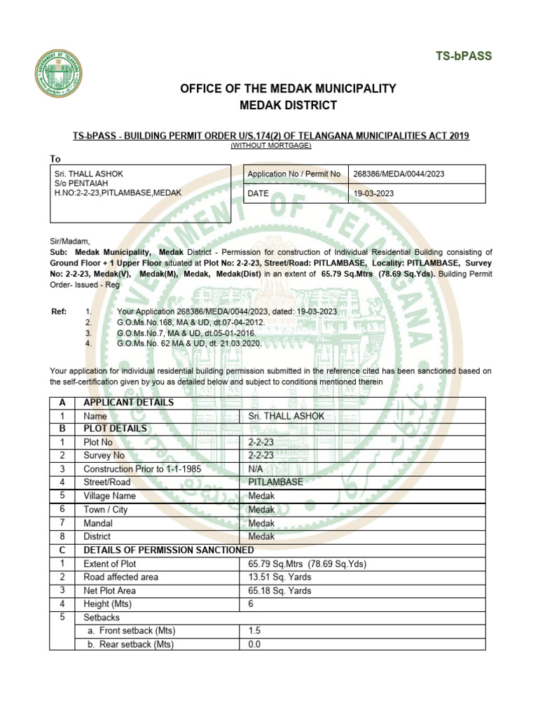 Acknowledgement Building Sc 268386 Meda 0044 2023 | PDF