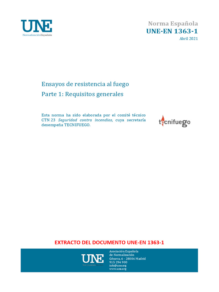 (EX)UNE-EN_1363-1=2021 | PDF