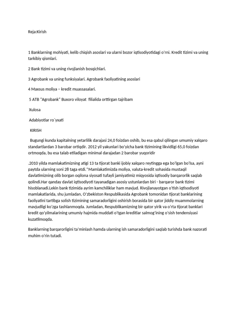 Amaliyot Hisobot0.5 | PDF